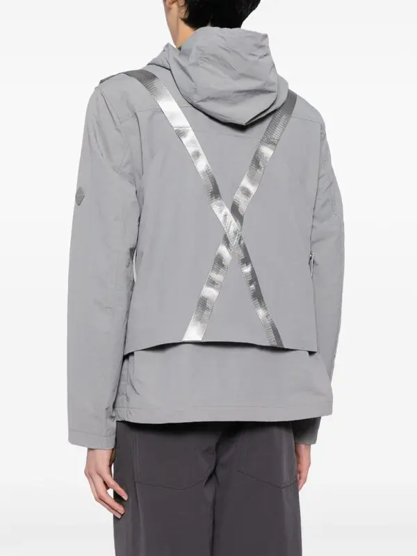 SPOONYARD Detachable-panel Hooded Jacket - Grey