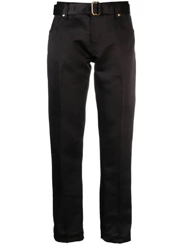TOM FORD Duchesse-satin Silk Boyfriend Trousers