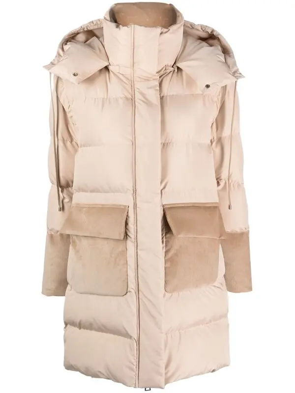 Lorena Antoniazzi Panelled Padded Coat
