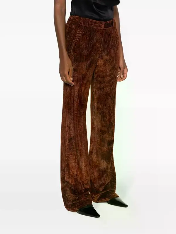 Alberta Ferretti Corduroy Flared Trousers