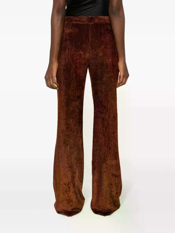 Alberta Ferretti Corduroy Flared Trousers