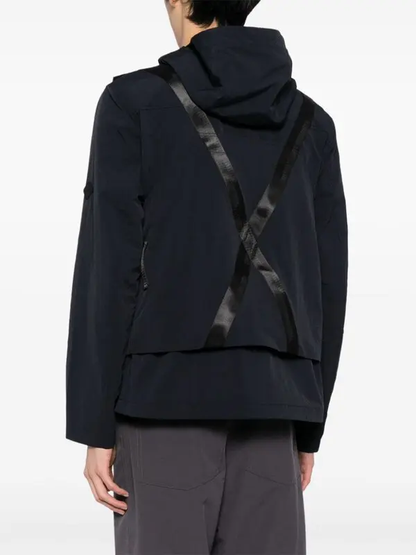 SPOONYARD Detachable-panel Hooded Jacket - Black