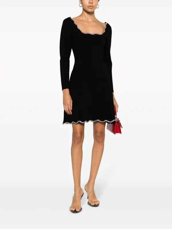 Sandro Rhinestone-embellished Minidress