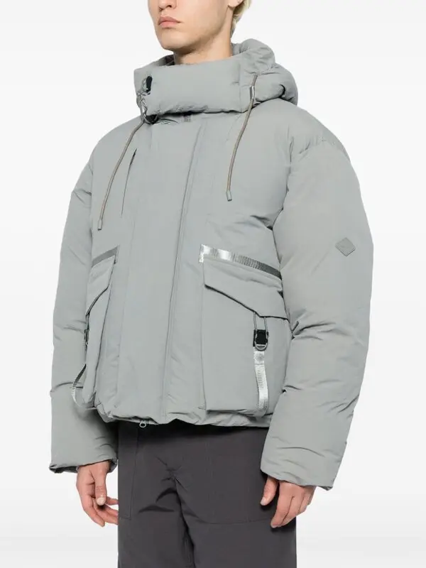 SPOONYARD Hooded Padded Jacket - Grey