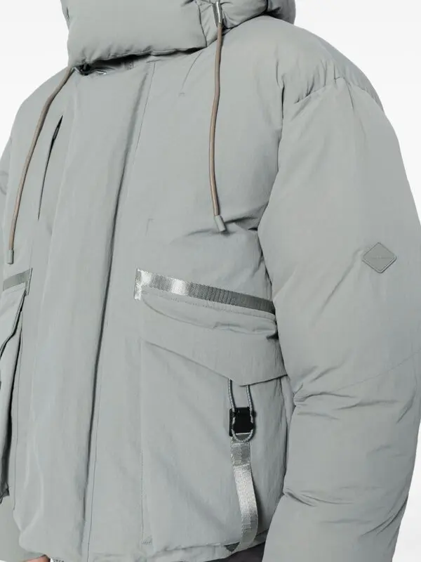 SPOONYARD Hooded Padded Jacket - Grey