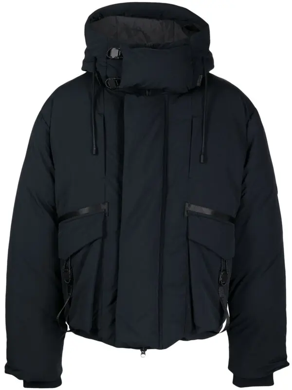 SPOONYARD Hooded Padded Jacket - Black