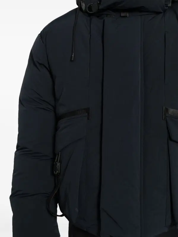 SPOONYARD Hooded Padded Jacket - Black