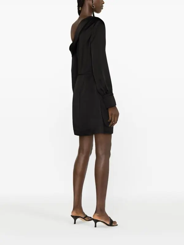 Simkhai Cameron Asymmetric Mini Dress - Black
