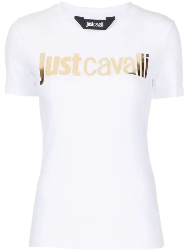 Just Cavalli Logo-embossed T-shirt - White