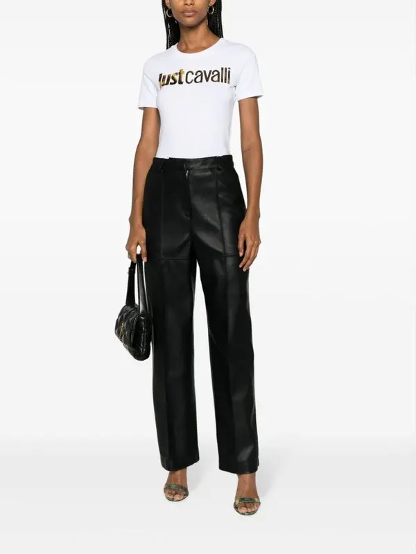 Just Cavalli Logo-embossed T-shirt - White