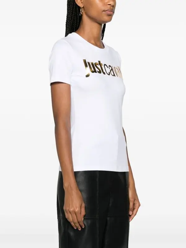 Just Cavalli Logo-embossed T-shirt - White