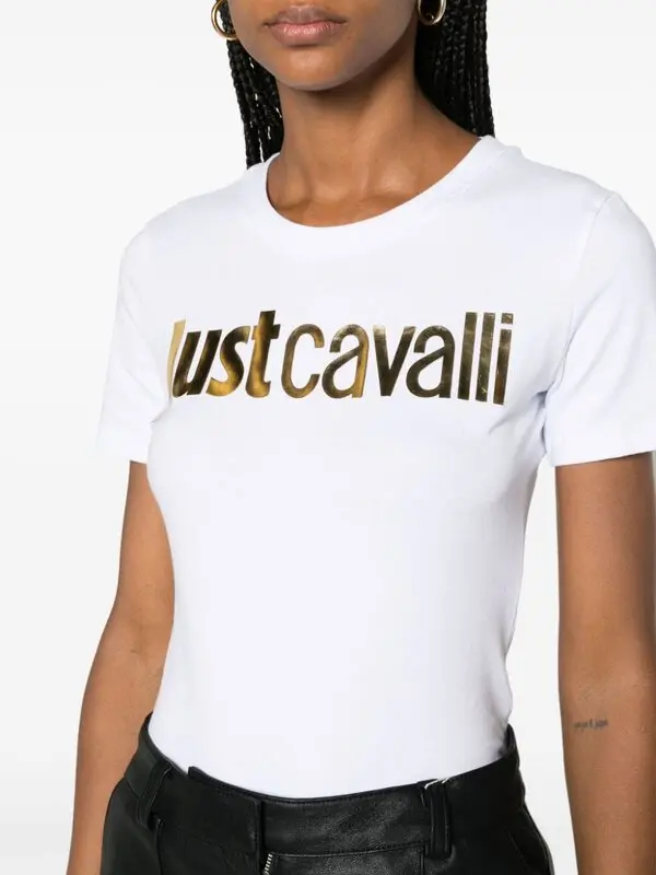 Just Cavalli Logo-embossed T-shirt - White