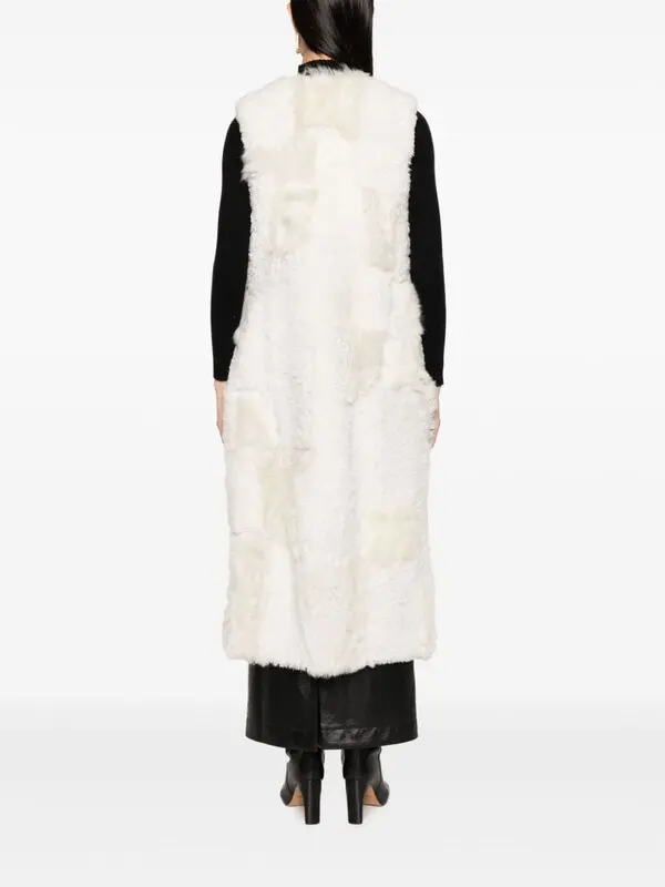 Chloé Patchwork Shearling Gilet