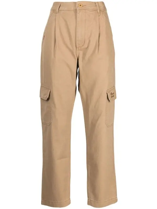 CHOCOOLATE Logo-embroidered Cargo Trousers