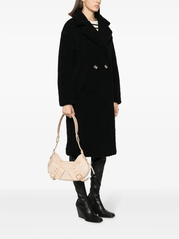 BIASIA Y2k Crocodile-embossed Leather Bag - Neutrals