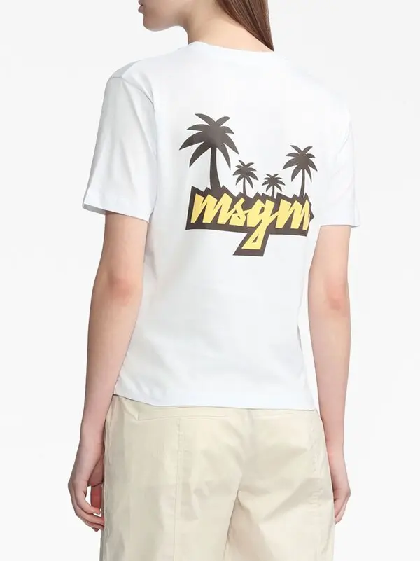 MSGM Logo-print Short-sleeve T-shirt