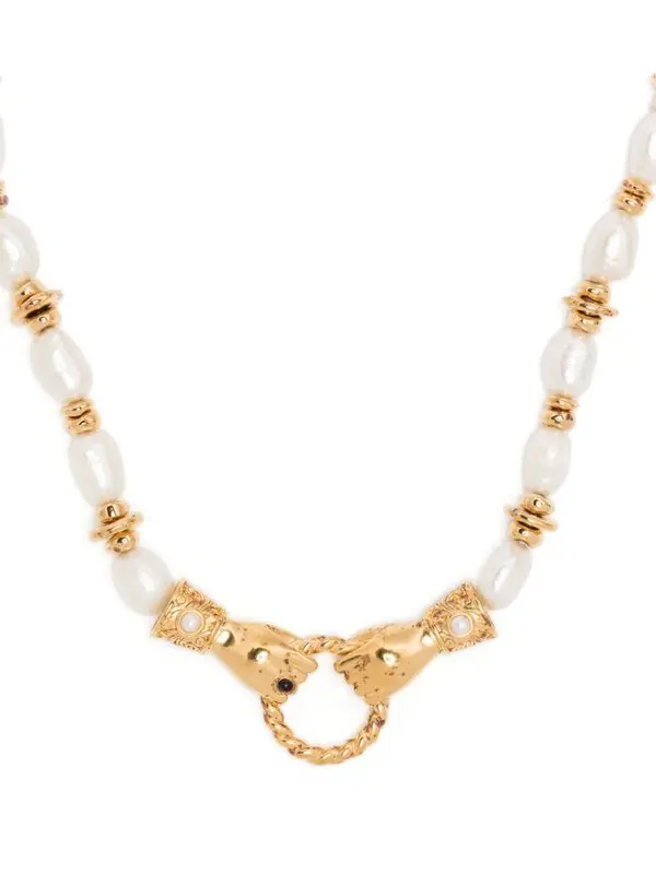 MISSOMA X Harris Reed In Good Hands Beaded Necklace - Gold