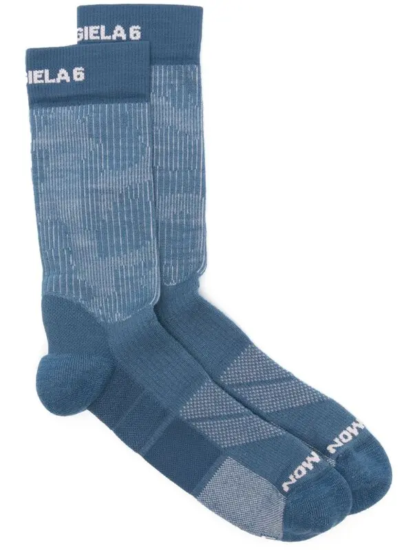 MM6 MAISON MARGIELA X SALOMON Intarsia-logo Socks - Blue