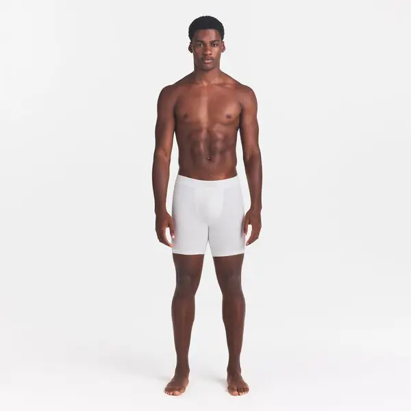 SKIMS 5" Boxer Brief | Purple | | Cotton - Chalk