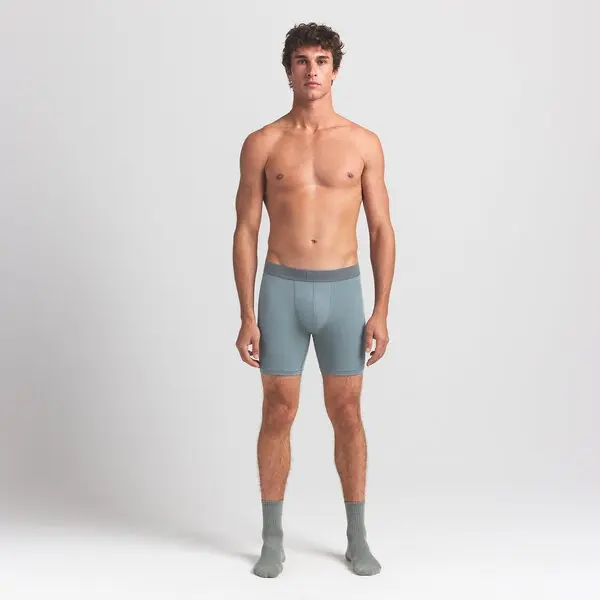 SKIMS 5" Boxer Brief | Blue | | Cotton - Sky