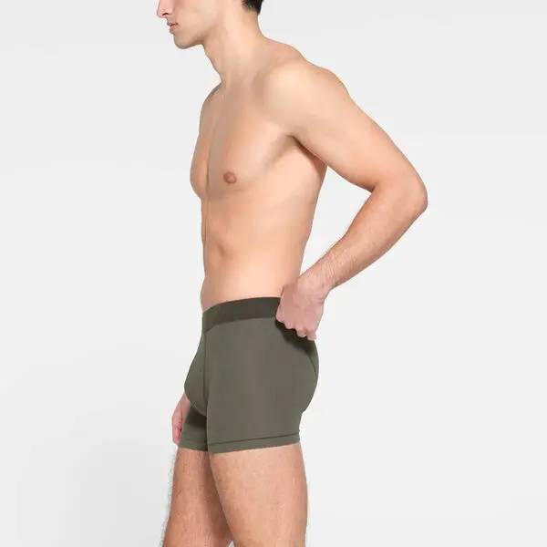 SKIMS Cotton 3 Inch Boxer Brief - Military