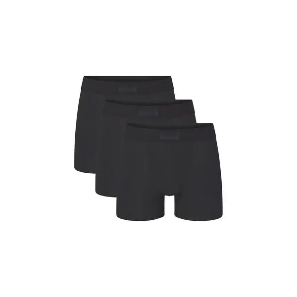 SKIMS Cotton 3 Inch Boxer Brief 3 Pack - Onyx
