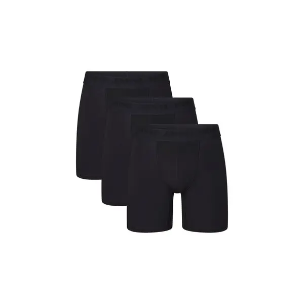 SKIMS Stretch 5 Inch Boxer Brief 3 Pack - Obsidian