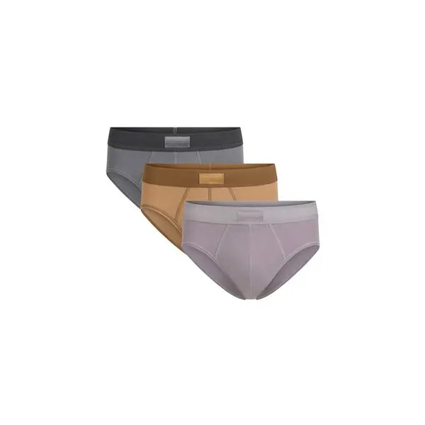 SKIMS Cotton Brief 3 Pack - Russet Multi