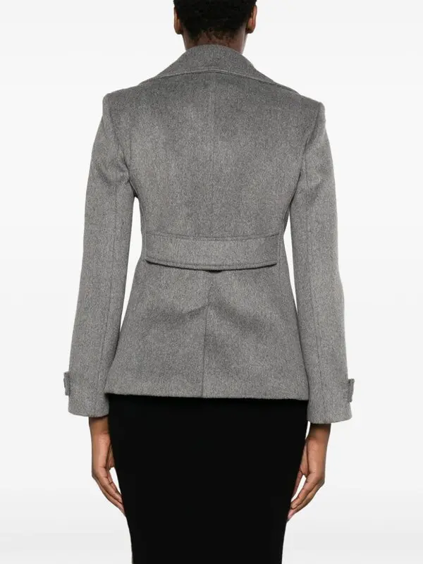BLANCA VITA Notched-lapel Pea Coat