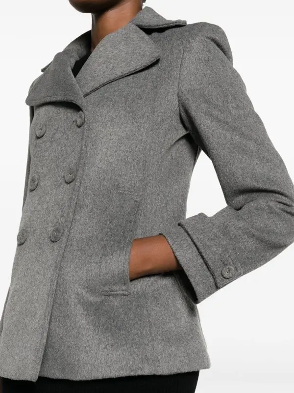 BLANCA VITA Notched-lapel Pea Coat
