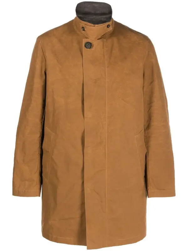 Mackintosh Norfolk Single-breasted Coat - Brown