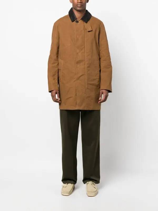 Mackintosh Norfolk Single-breasted Coat - Brown