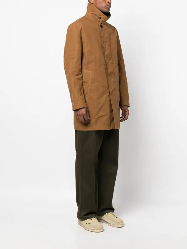 Mackintosh Norfolk Single-breasted Coat - Brown