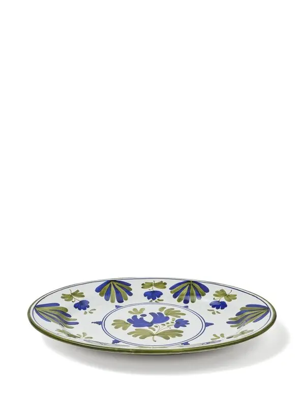 CABANA Blossom Ceramic Oval Serving Plate