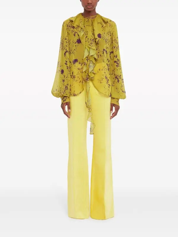 Victoria Beckham Romantic Floral-print Blouse