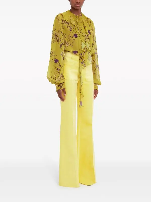 Victoria Beckham Romantic Floral-print Blouse