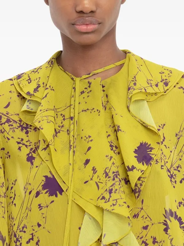 Victoria Beckham Romantic Floral-print Blouse