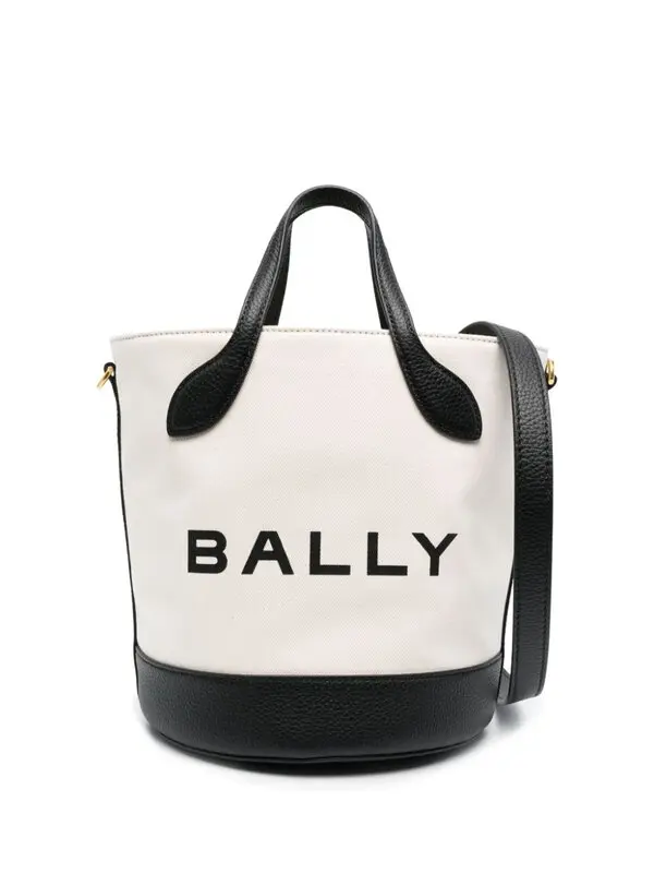 Bally Bar 8 Hours Bucket Bag - White