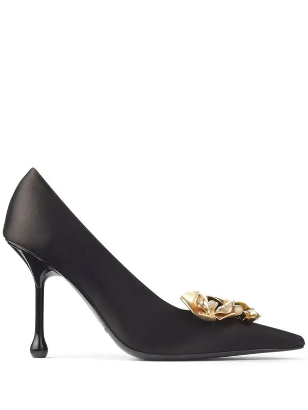 JIMMY CHOO Ixia Heeled Pumps - Black