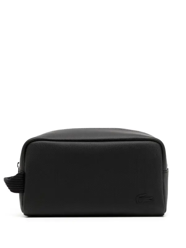 Lacoste Logo-plaque Wash Bag - Black