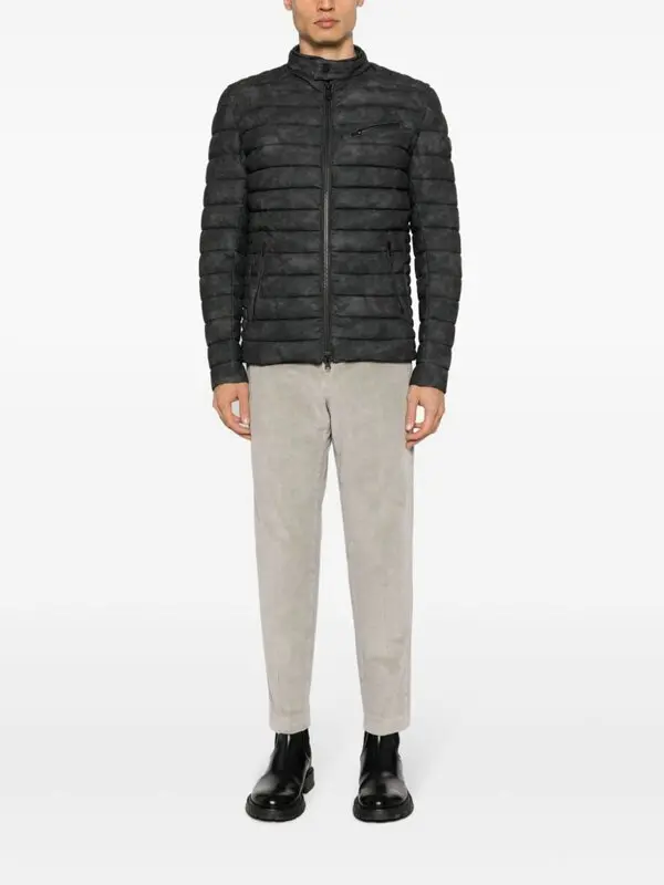 PT TORINO Corduroy Slim-cut Trousers - Grey