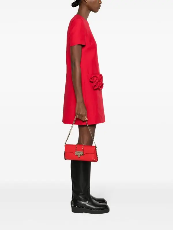 Valentino Garavani Rockstud Shoulder Bag - Red