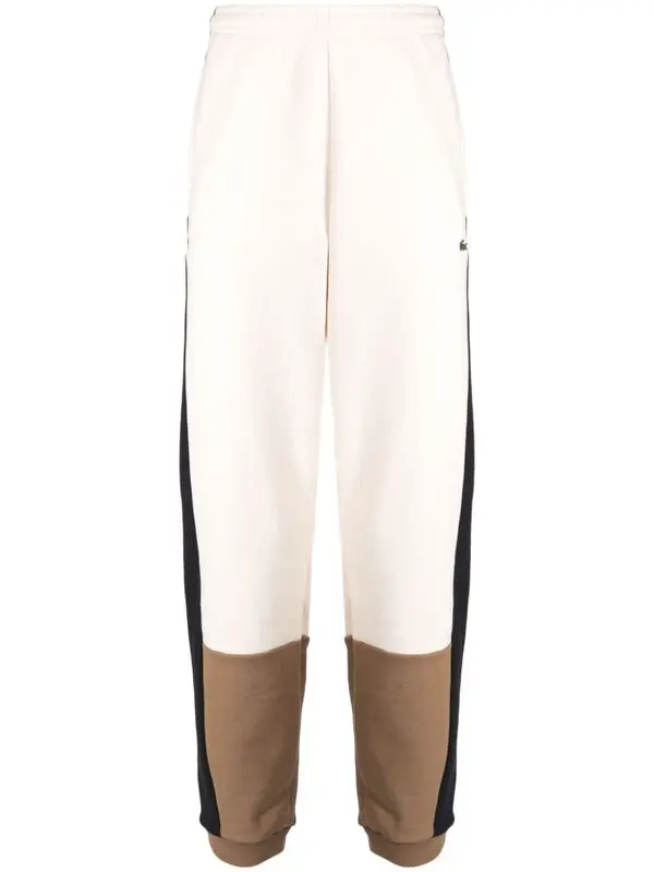 Lacoste Logo-embroidered Colour-block Track Pants