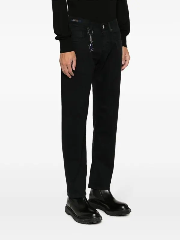Paul & Shark Slim-cut Trousers - Black