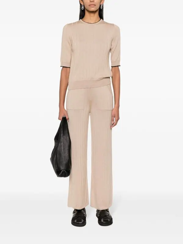 Lorena Antoniazzi Straight-leg Knit Trousers