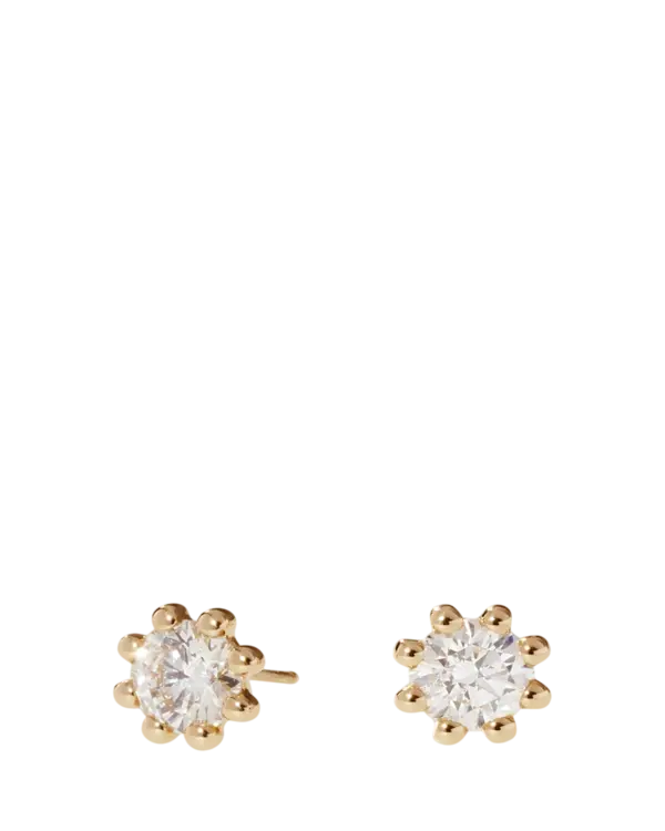 OSCAR MASSIN Beaded Stud Earrings - Gold