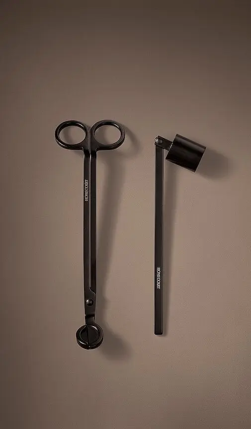HOMECOURT Candle Accessory Duo In Black