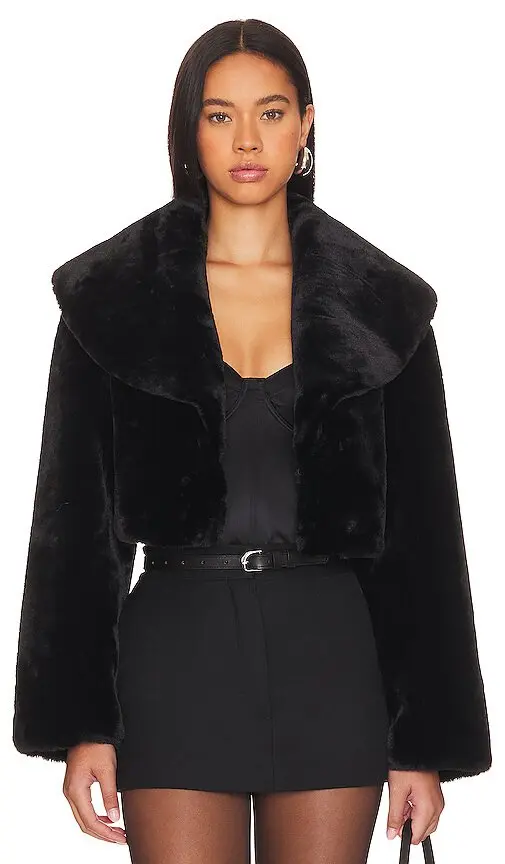 LAMARQUE Danika Cropped Jacket - Black