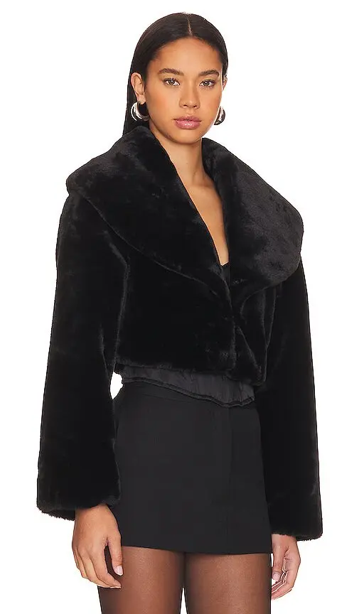 LAMARQUE Danika Cropped Jacket - Black