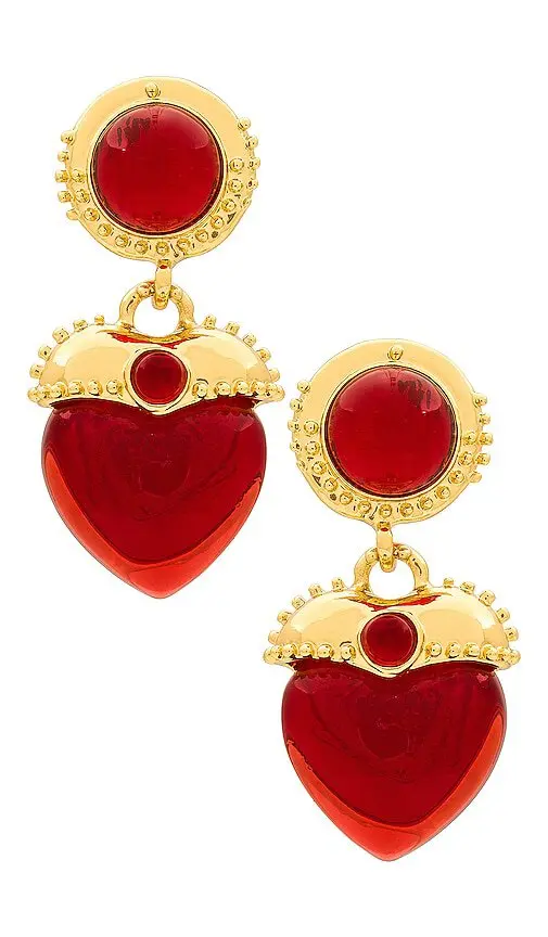 8 Other Reasons Crown Jewels Dangle Earrings - Red